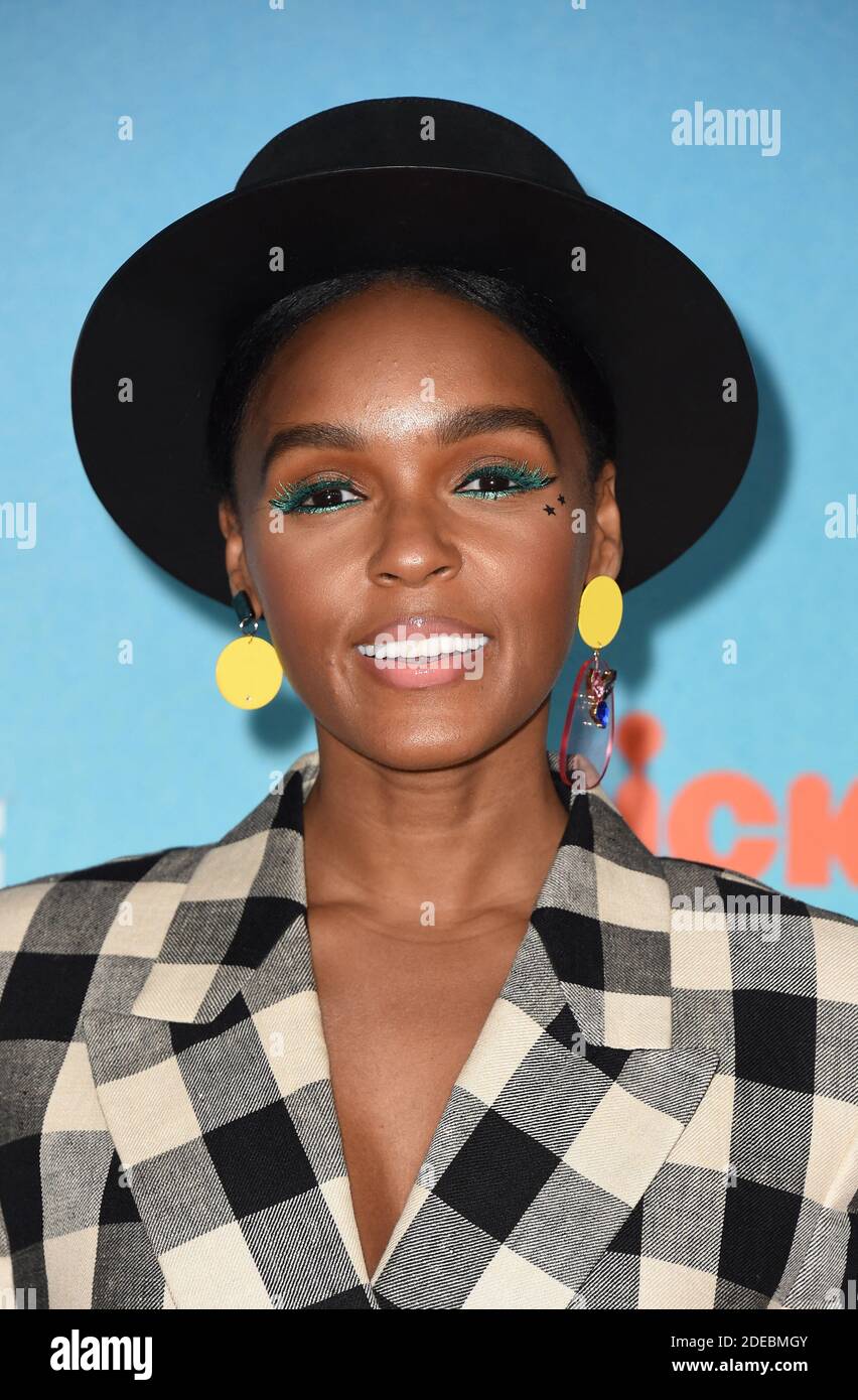 Janelle Monáe attends Nickelodeon's 2019 Kids' Choice Awards at Galen ...