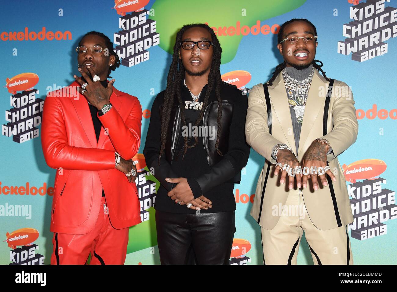 Takeoff, Quavo and Offset of Migos attend Nickelodeon's 2019 Kids ...