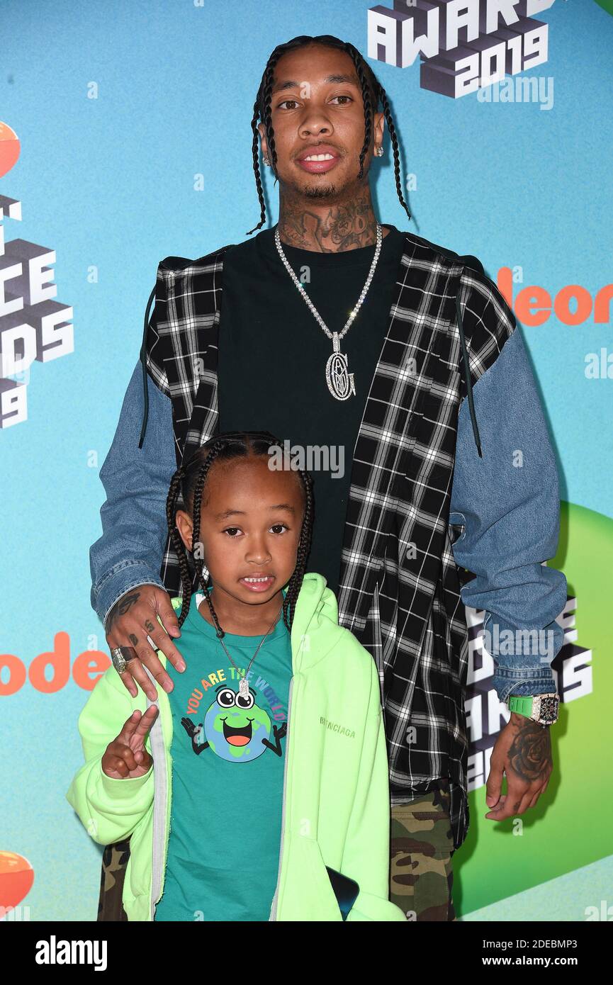 Tyga attends Nickelodeon's 2019 Kids' Choice Awards at Galen Center on ...