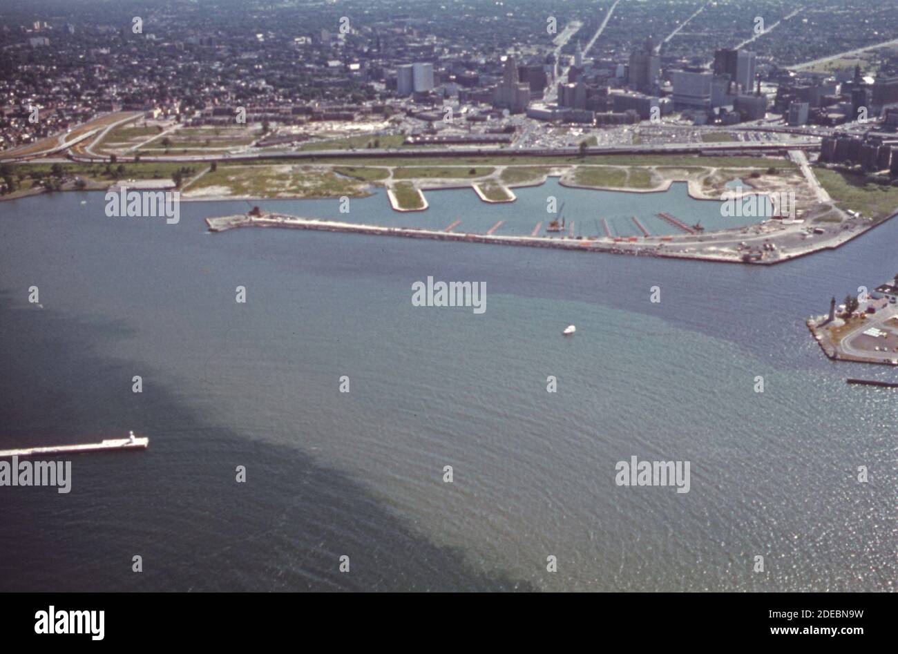 1970s Photo (1973) - Buffalo waterfront at the point where the badly ...