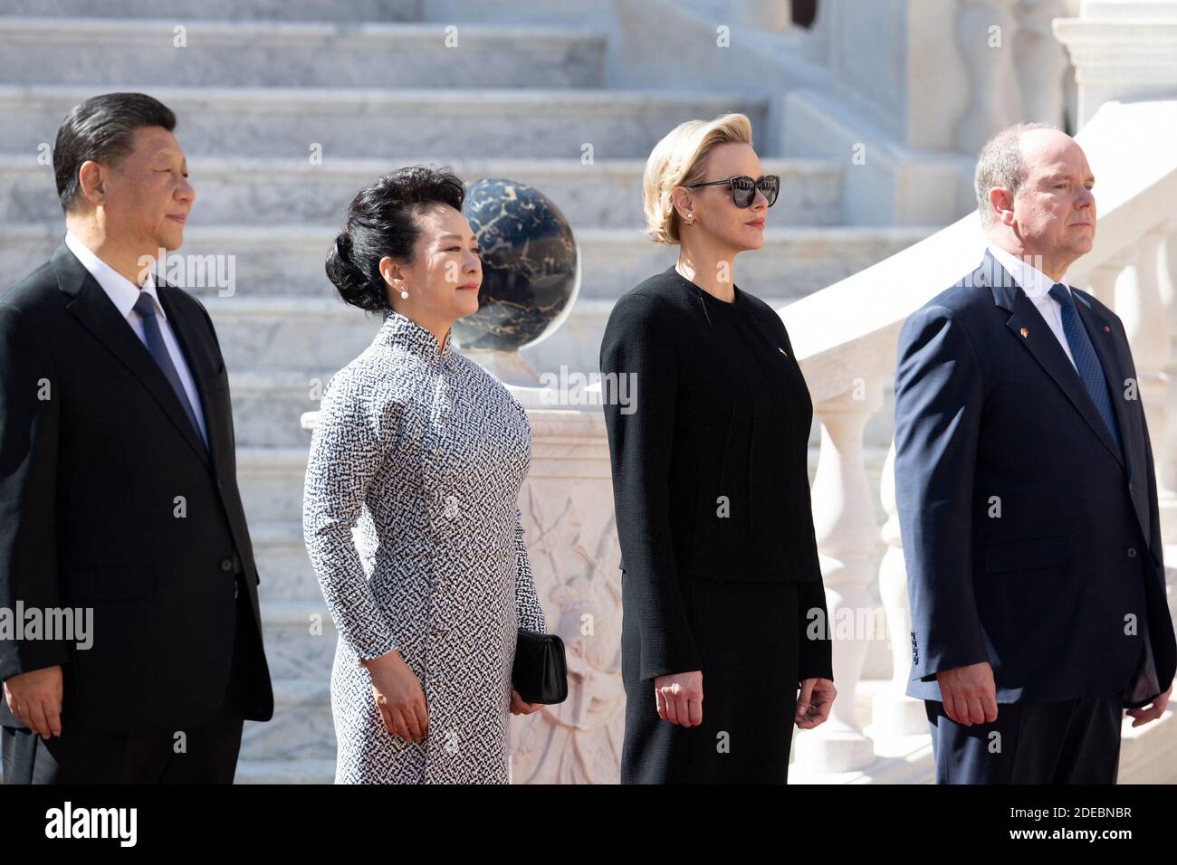 Prince Albert II of Monaco and his wife Princess Charlene welcome ...