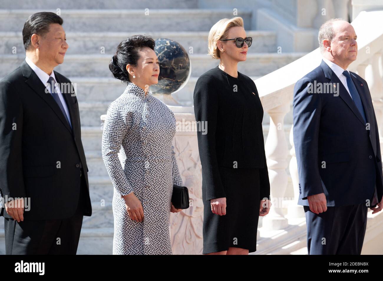 Prince Albert II of Monaco and his wife Princess Charlene welcome ...