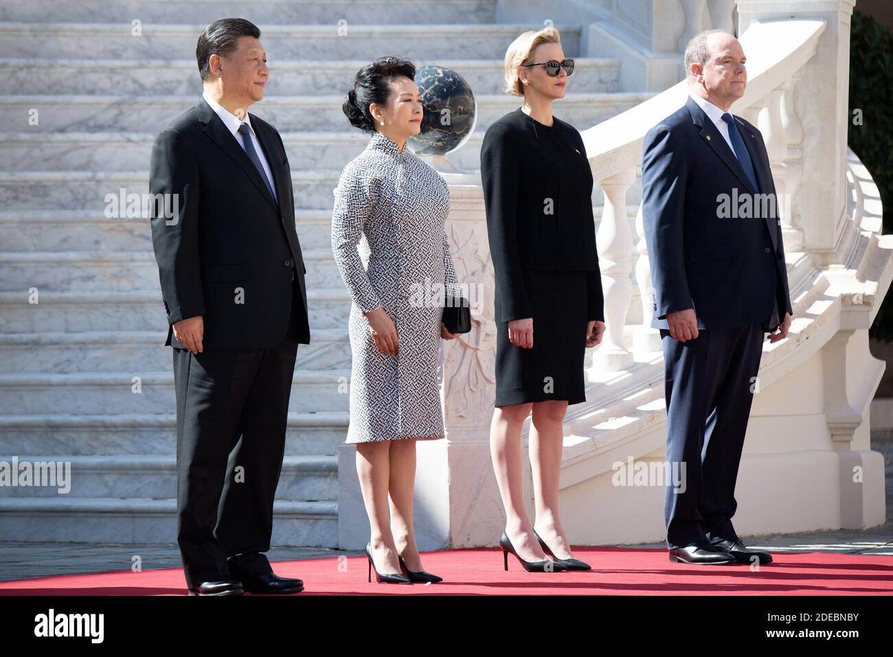 Prince Albert II of Monaco and his wife Princess Charlene welcome ...