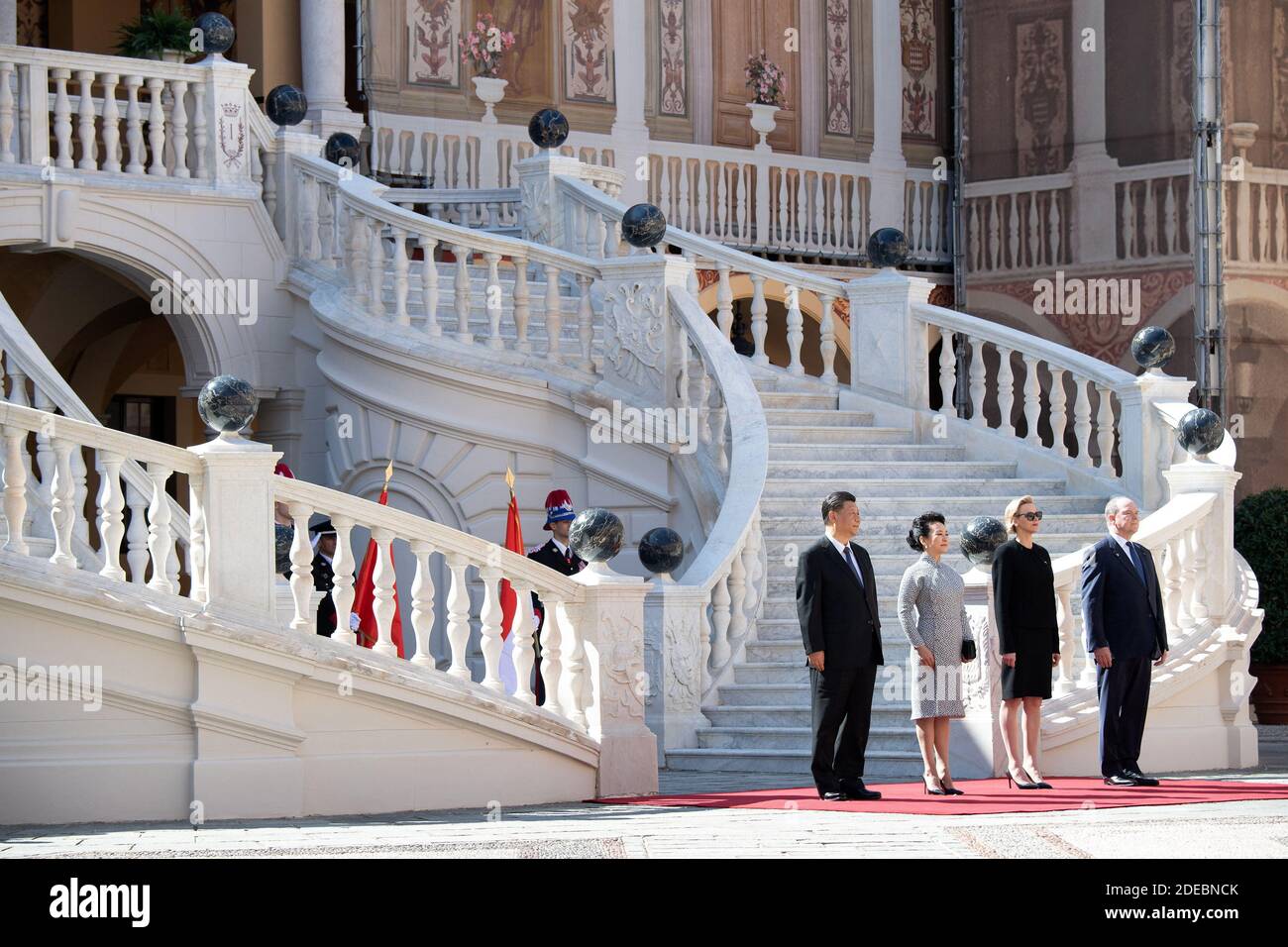 Prince Albert II of Monaco and his wife Princess Charlene welcome ...
