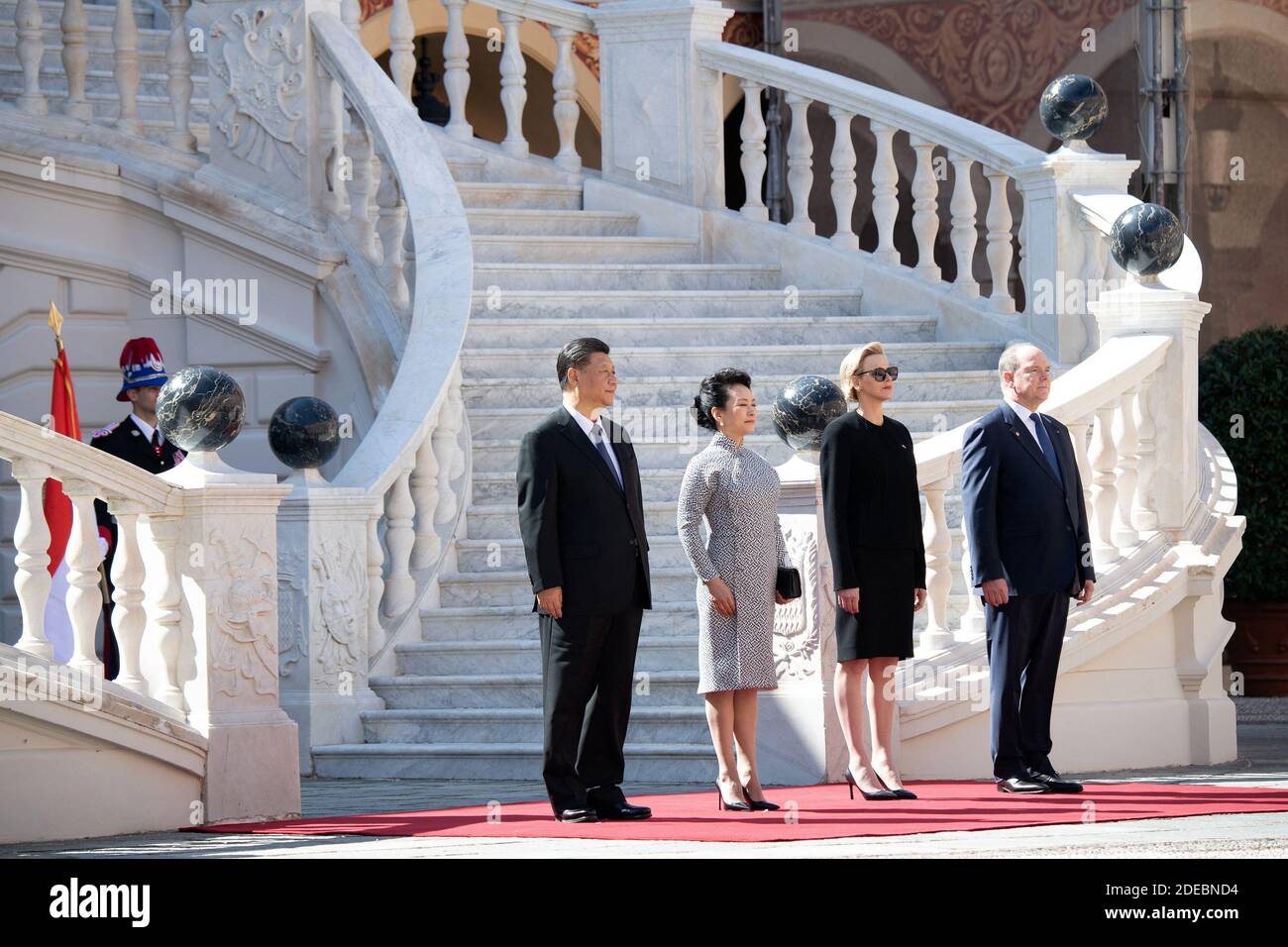 Prince Albert II of Monaco and his wife Princess Charlene welcome ...