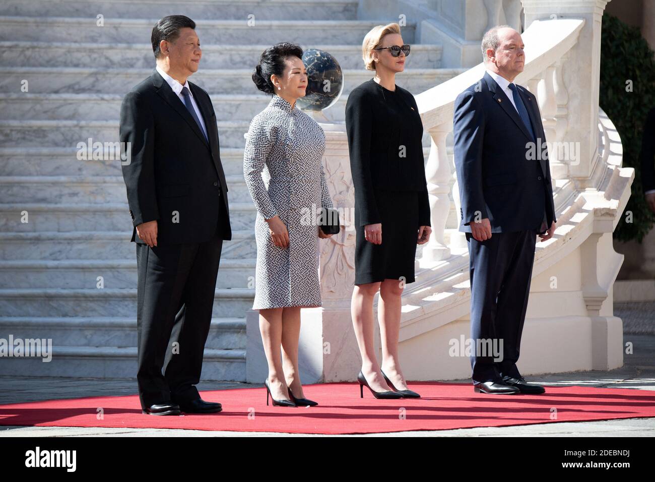 Prince Albert II of Monaco and his wife Princess Charlene welcome ...