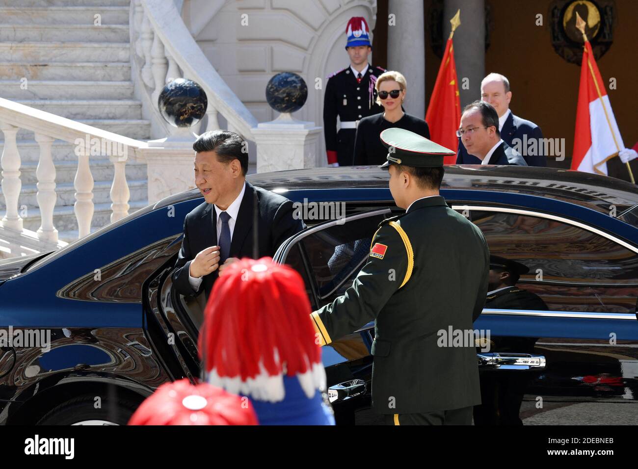 Prince Albert II of Monaco and his wife Princess Charlene welcome ...