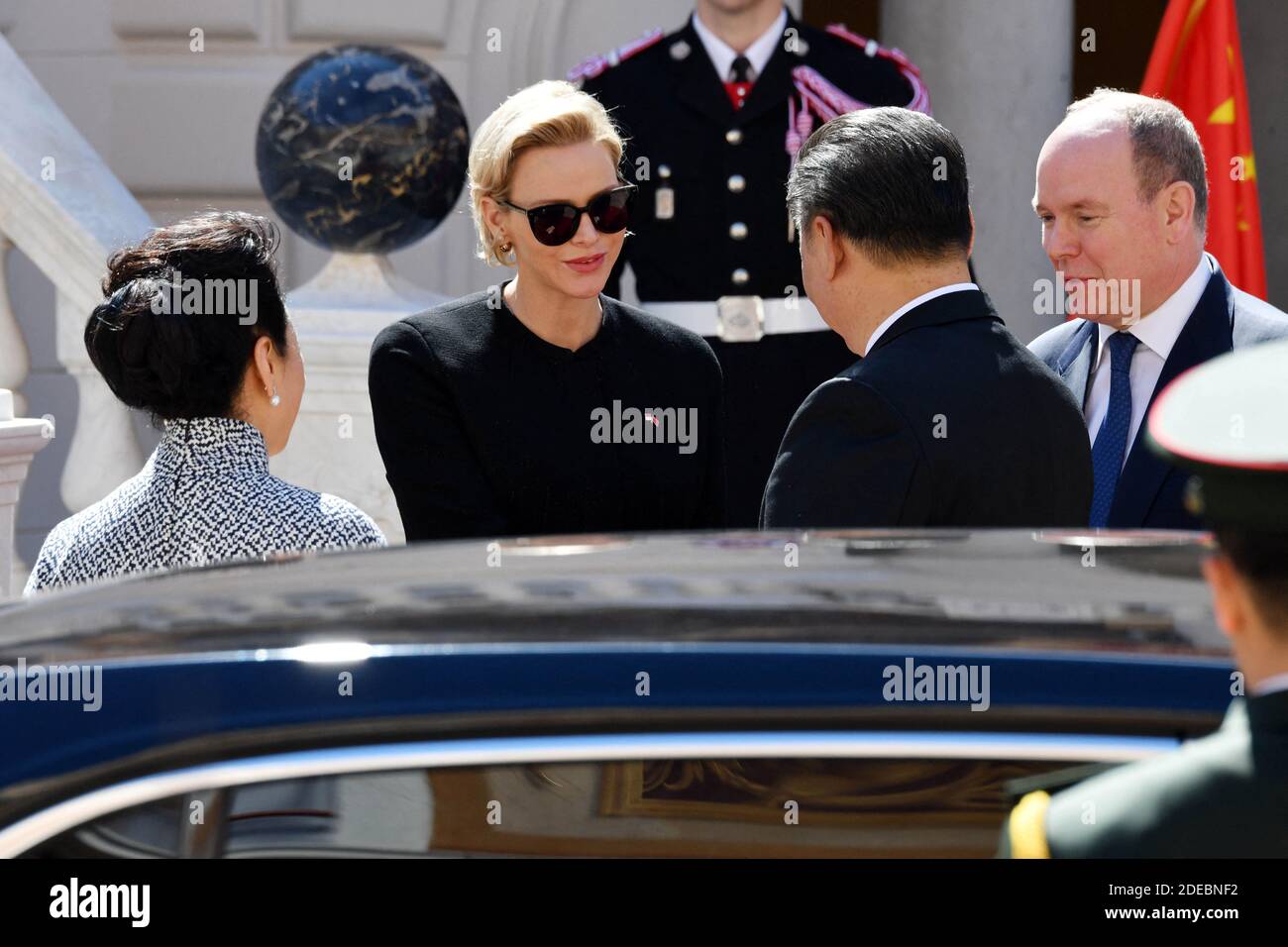 Prince Albert II of Monaco and his wife Princess Charlene welcome ...