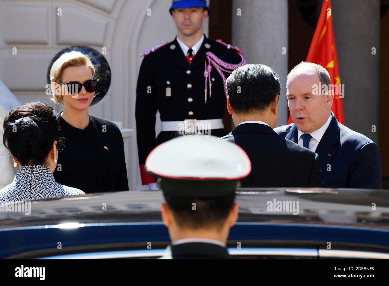 Prince Albert II of Monaco and his wife Princess Charlene welcome ...