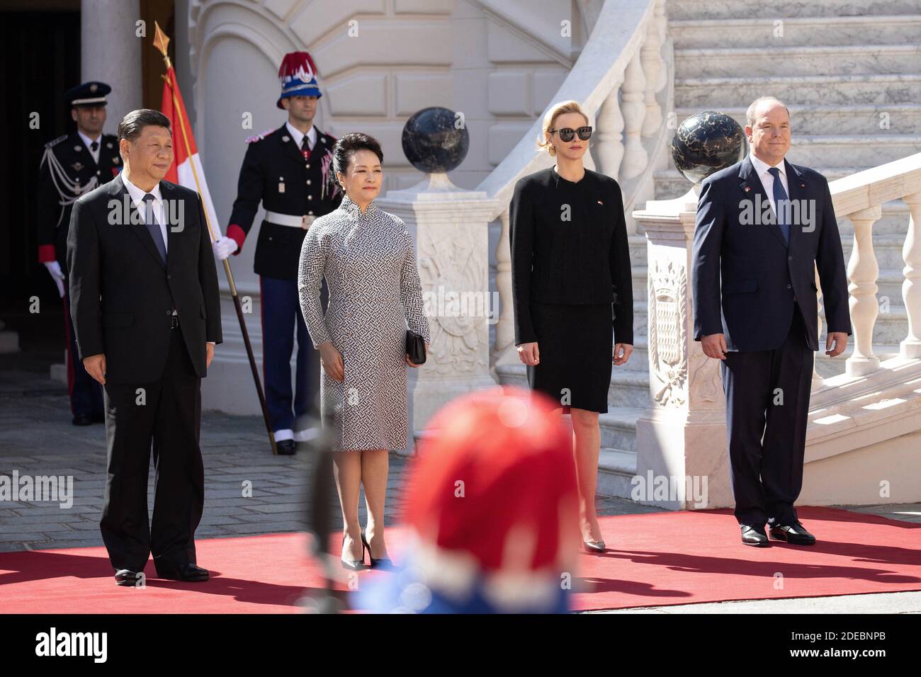 Prince Albert II of Monaco and his wife Princess Charlene welcome ...
