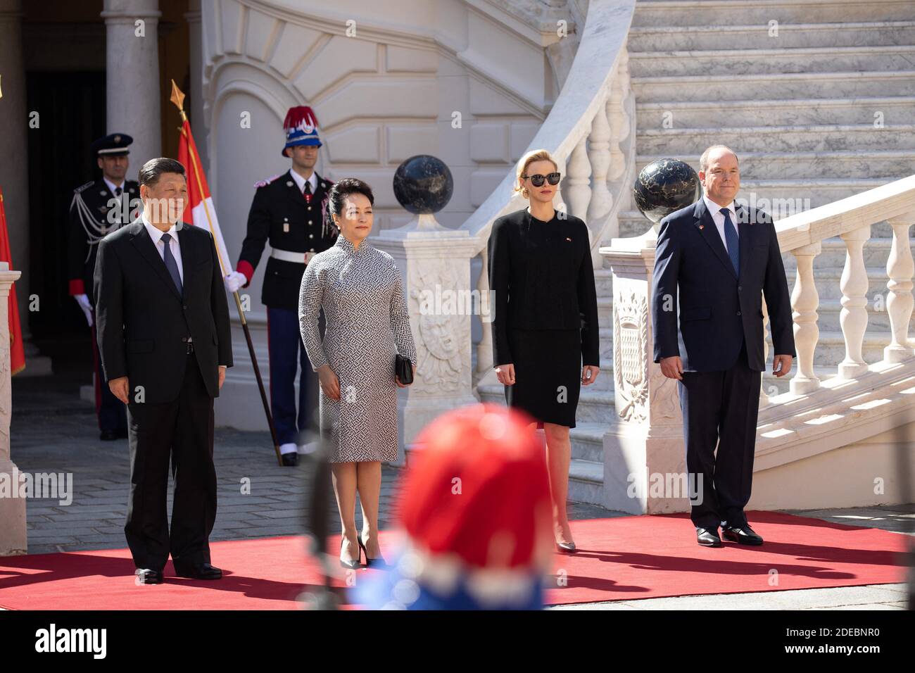 Prince Albert II of Monaco and his wife Princess Charlene welcome ...