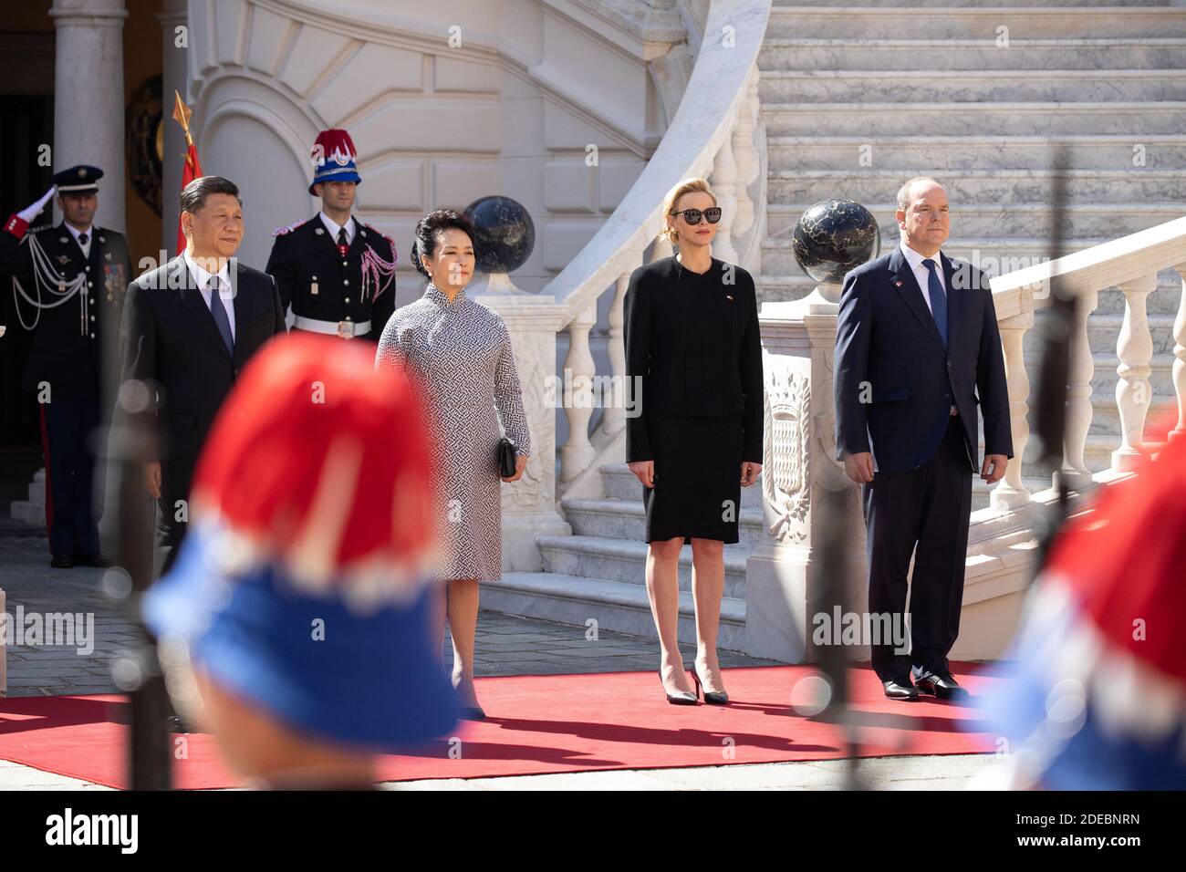 Prince Albert II of Monaco and his wife Princess Charlene welcome ...