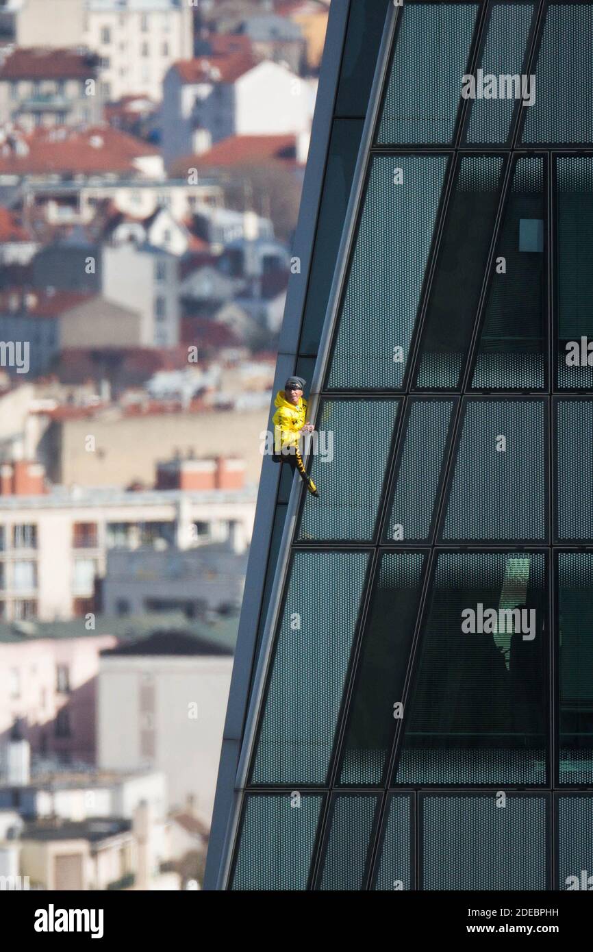 Exclusive - Alain Robert aka The French Spider-Man climbs the Engie ...