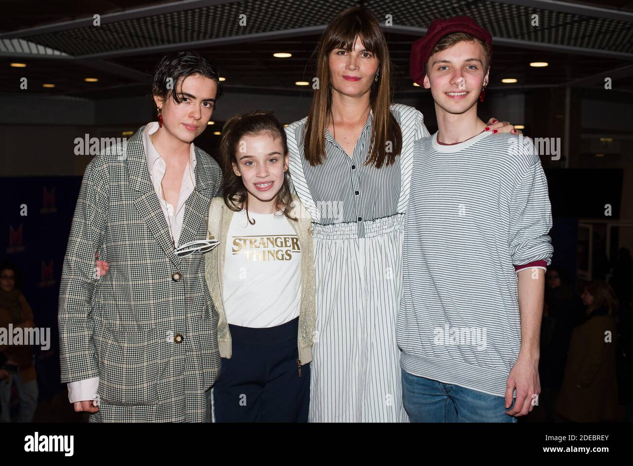 Marie Drion, Zélie Rixhon, Marina Hands and Jérémy Gillet pose during a ...