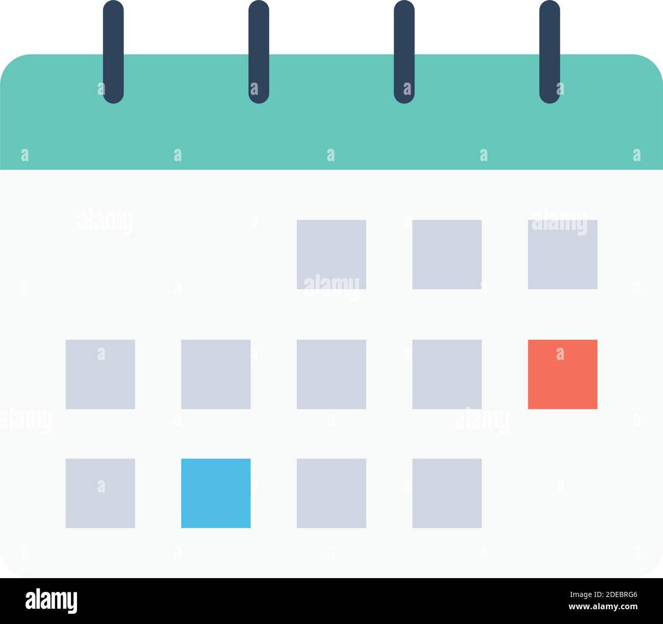 Calendar, party, schedule,timetable Color with Background vector icon ...