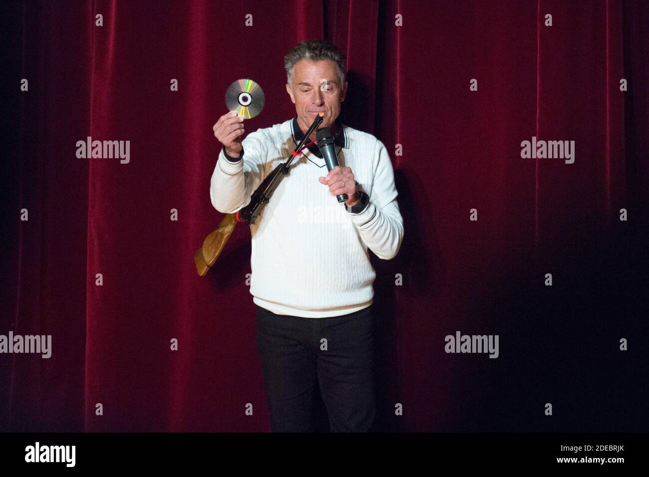 Gerard Holtz attends Martin Fourcade unveils his wax figure at the ...