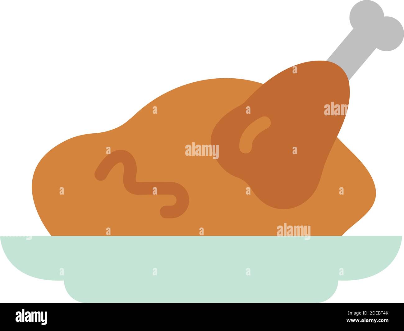 Broast chicken Stock Vector Images - Alamy