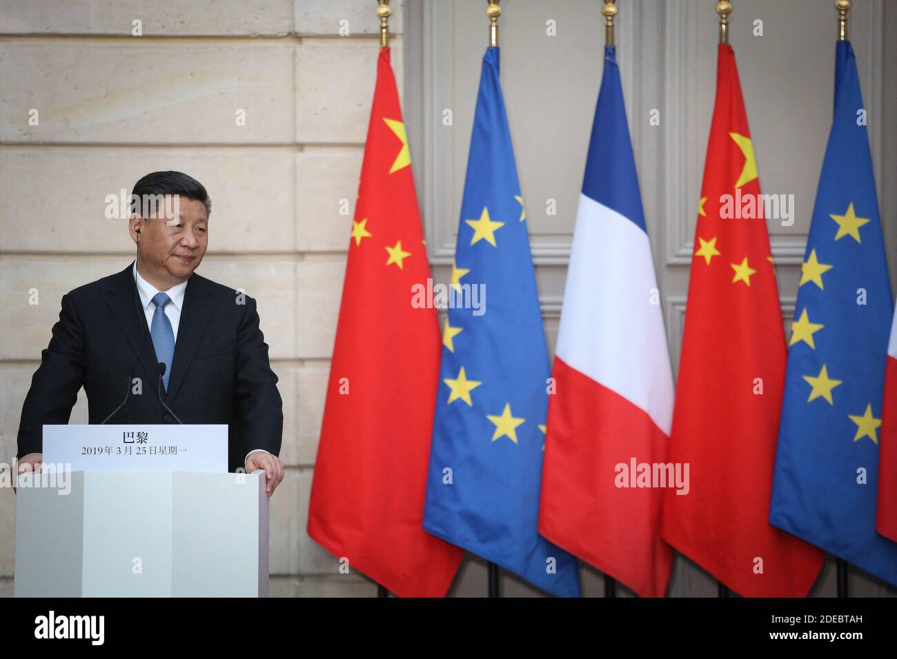 Xi Jinping President of the People's Republic of China and French ...