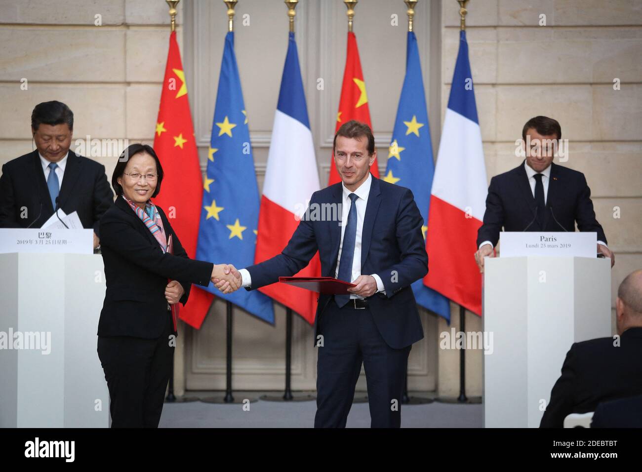 Guillaume Faury, Wu Shuang Xi Jinping President of the People's ...