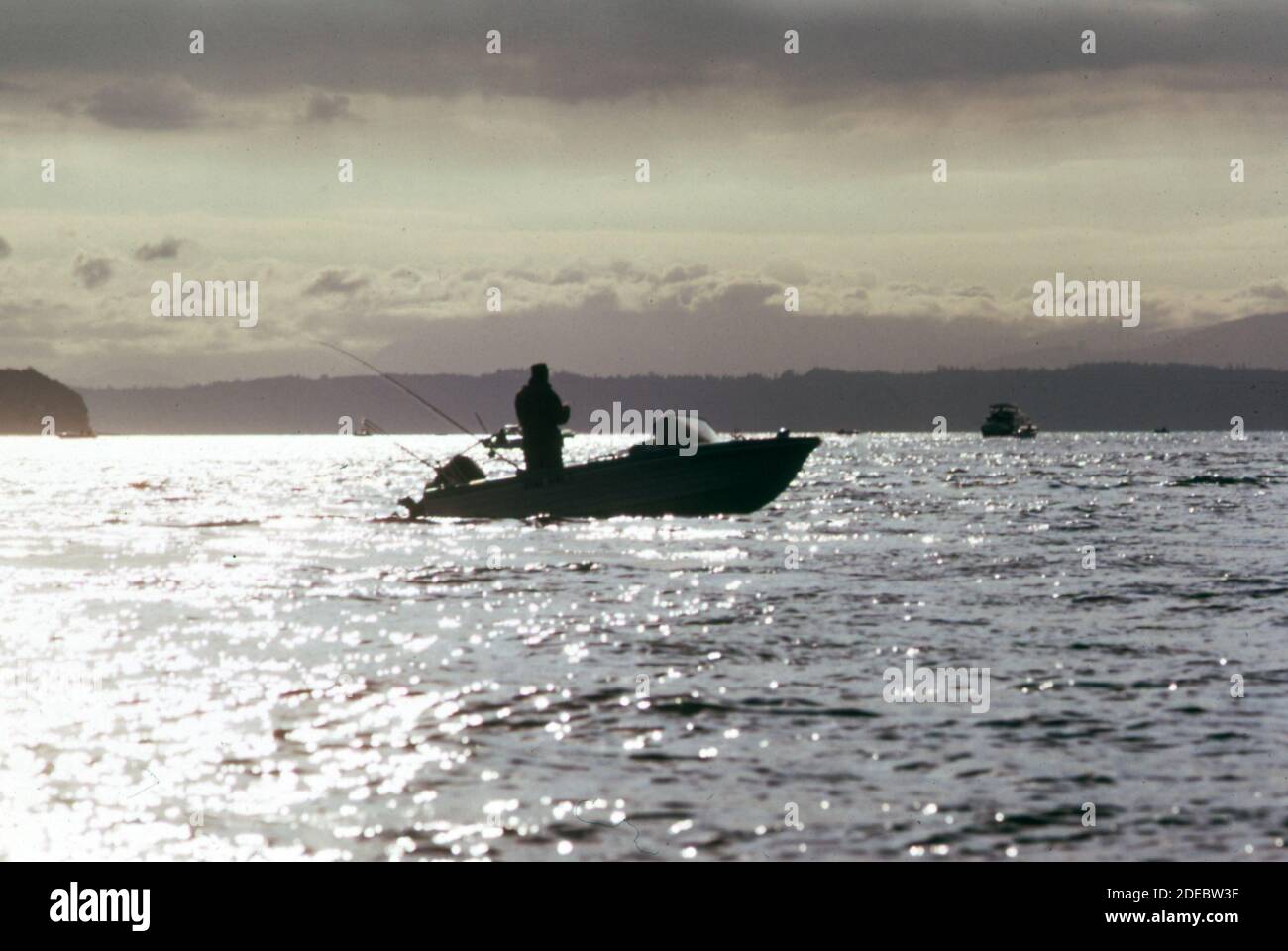 1970s Photo (1973) - Salmon fishermen mooching (drift fishing a tide ...