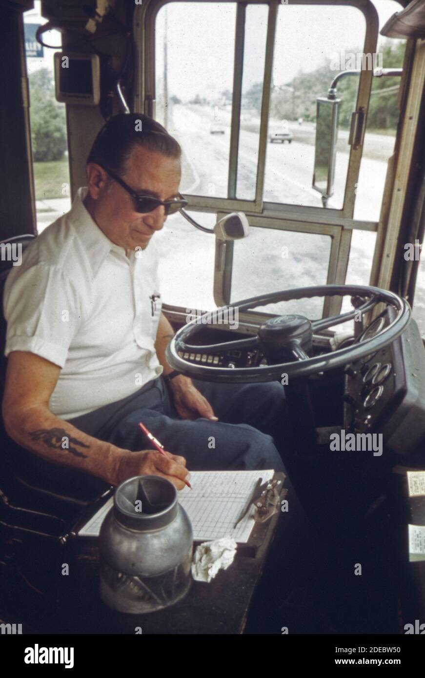 1970s bus driver hi-res stock photography and images - Alamy