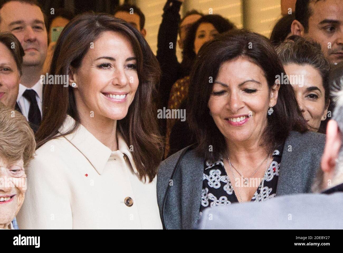 Denmark Princess Marie and Anne Hidalgo during opening day of New ...
