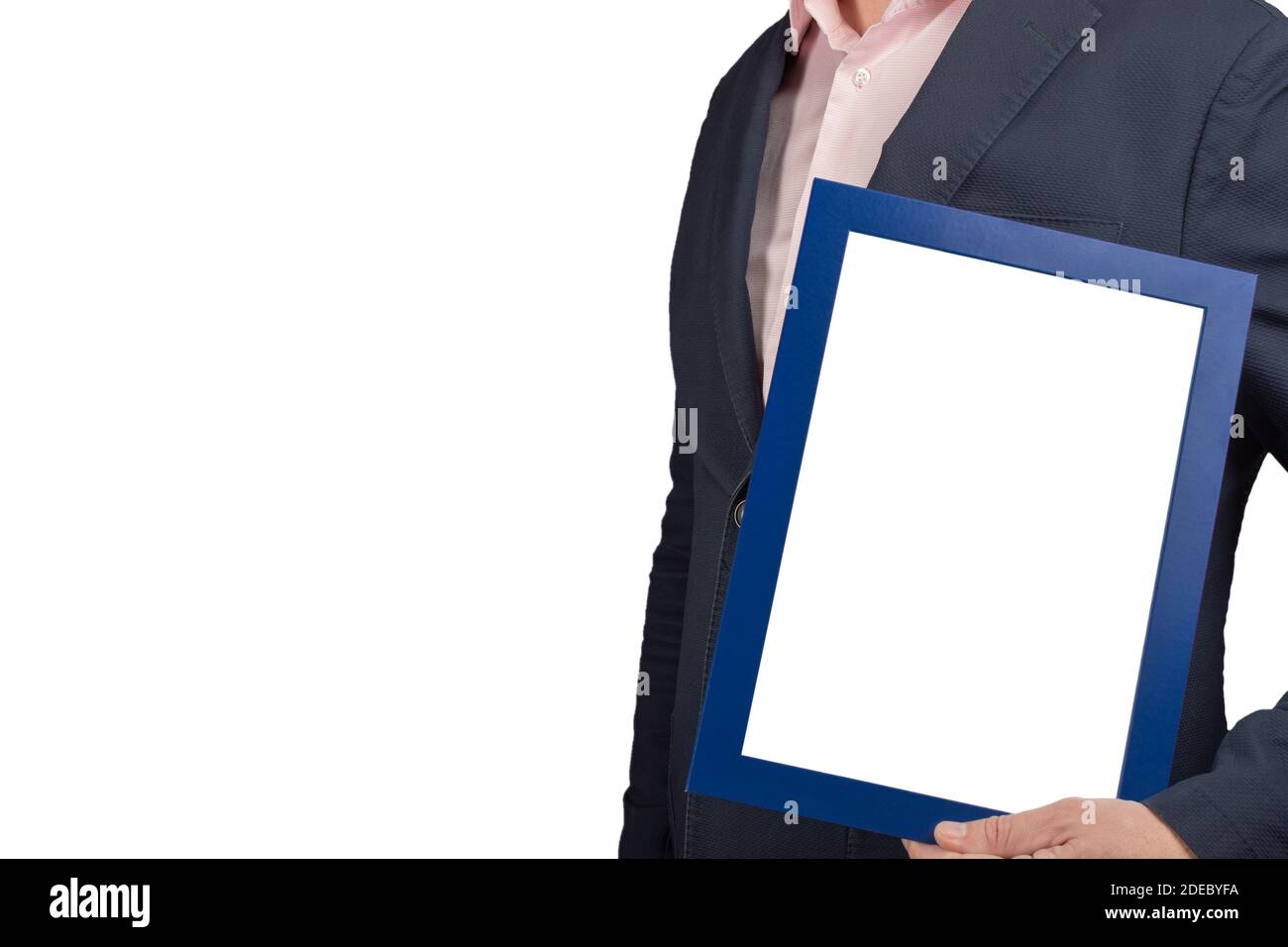 Mockup businessman holding diploma hi-res stock photography and images ...