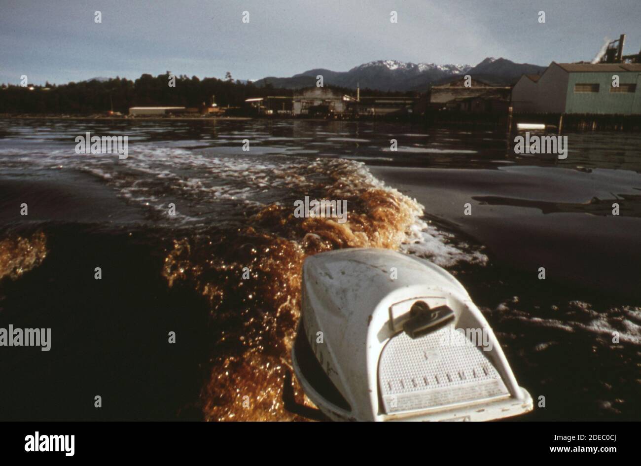 1970s Photo (1973) - Waste from the itt Rayonier sulphite pulp mill ...