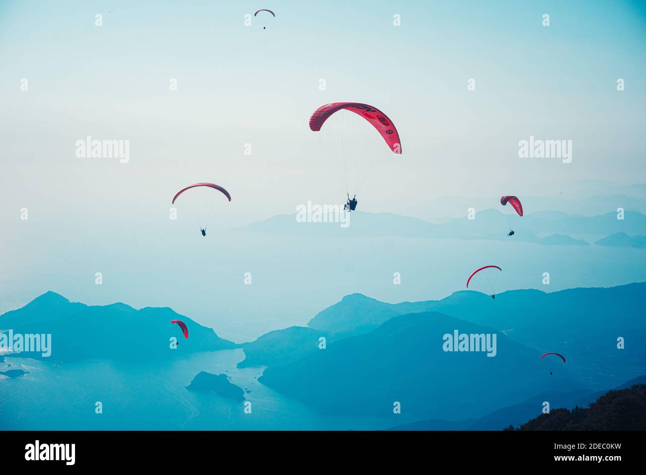 Oludeniz paragliding mountain hi-res stock photography and images - Alamy
