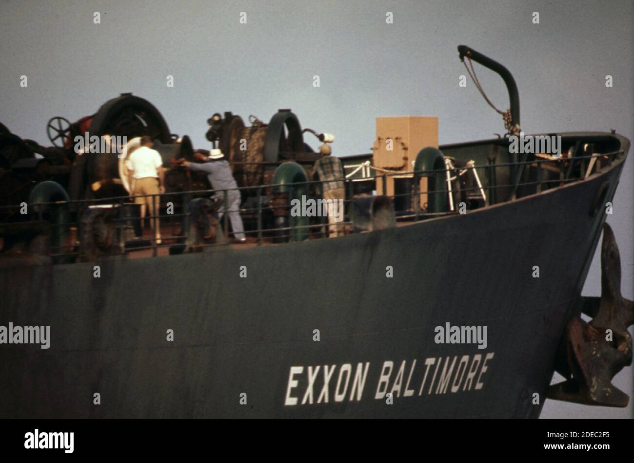 1970s Photo (1973) - Prow of Exxon oil tanker in the Houston Ship ...