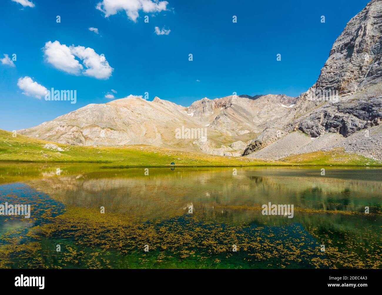 Amazing mountain lake landscape between Bolkar Mountain and Taurus ...
