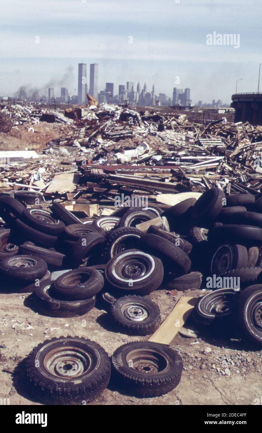 1970s Photo - (1973) - Illegal dumping area off the New Jersey turnpike ...