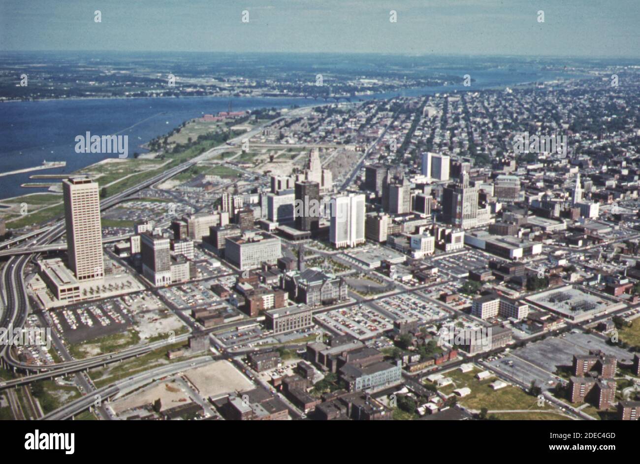 Buffalo New York 1970s Buffalo, New York BUFFALO SKYLINE AT NIGHT