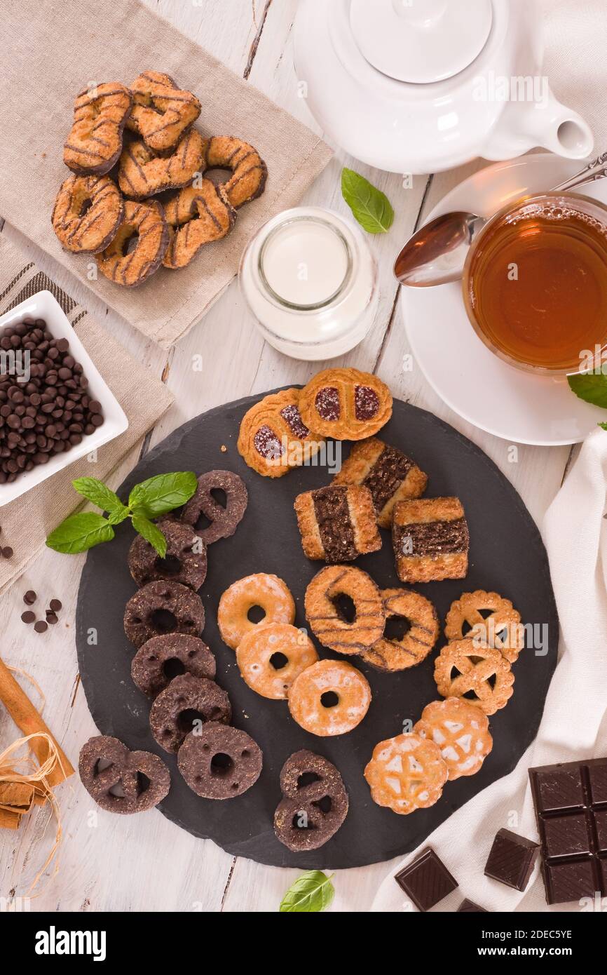 Shortcrust pastry biscuits Stock Photo - Alamy