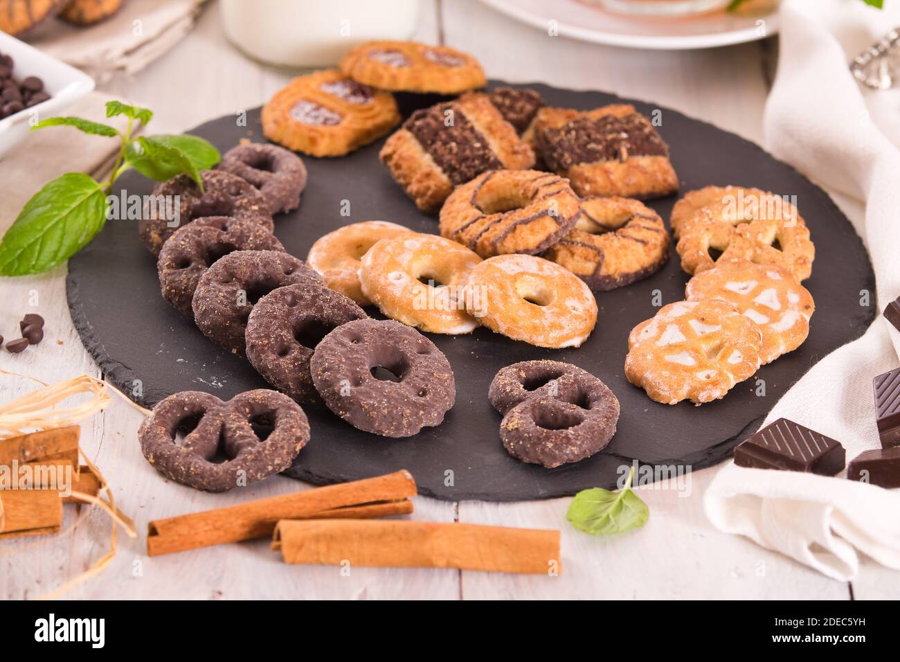 Shortcrust pastry biscuits Stock Photo - Alamy