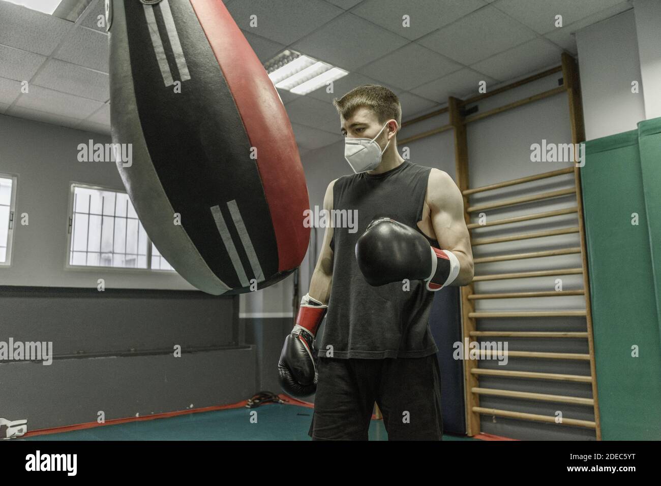 Caucasian man practicing boxing hi-res stock photography and images - Alamy