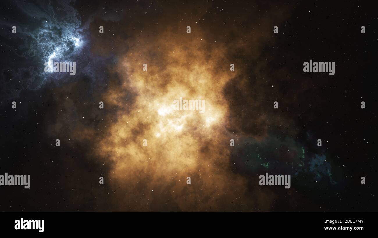 Abstract generated starry sky. Luminous stellar nebula Stock Photo - Alamy