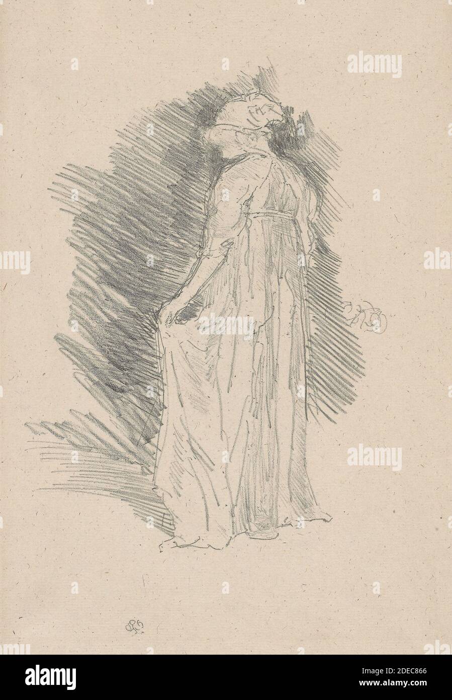 Medium: Lithograph; in black ink; on ivory laid paper Stock Photo - Alamy