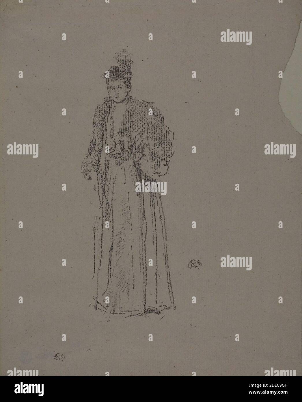 Transfer lithograph in black on cream laid paper Stock Photo - Alamy