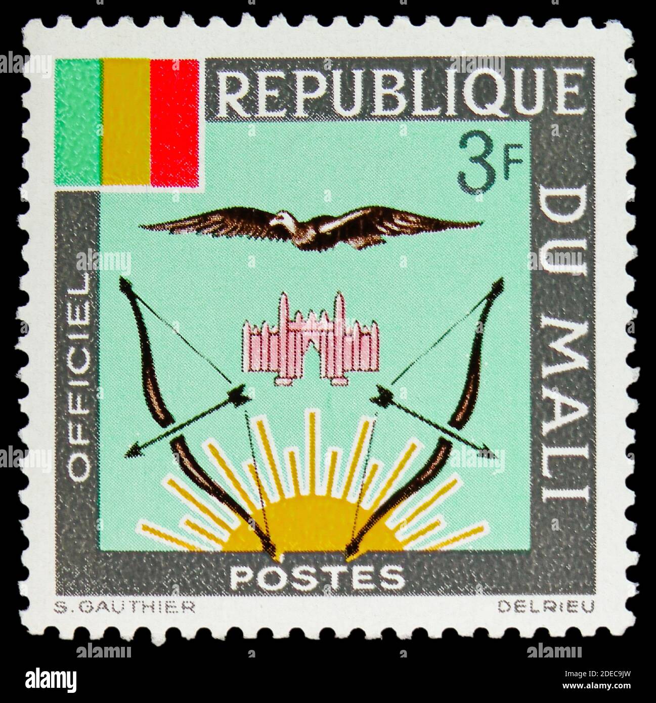 MOSCOW, RUSSIA - OCTOBER 17, 2020: Postage stamp printed in Mali shows ...