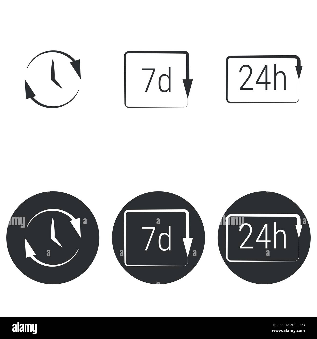 Set of objects on the theme of time Stock Vector Image & Art - Alamy