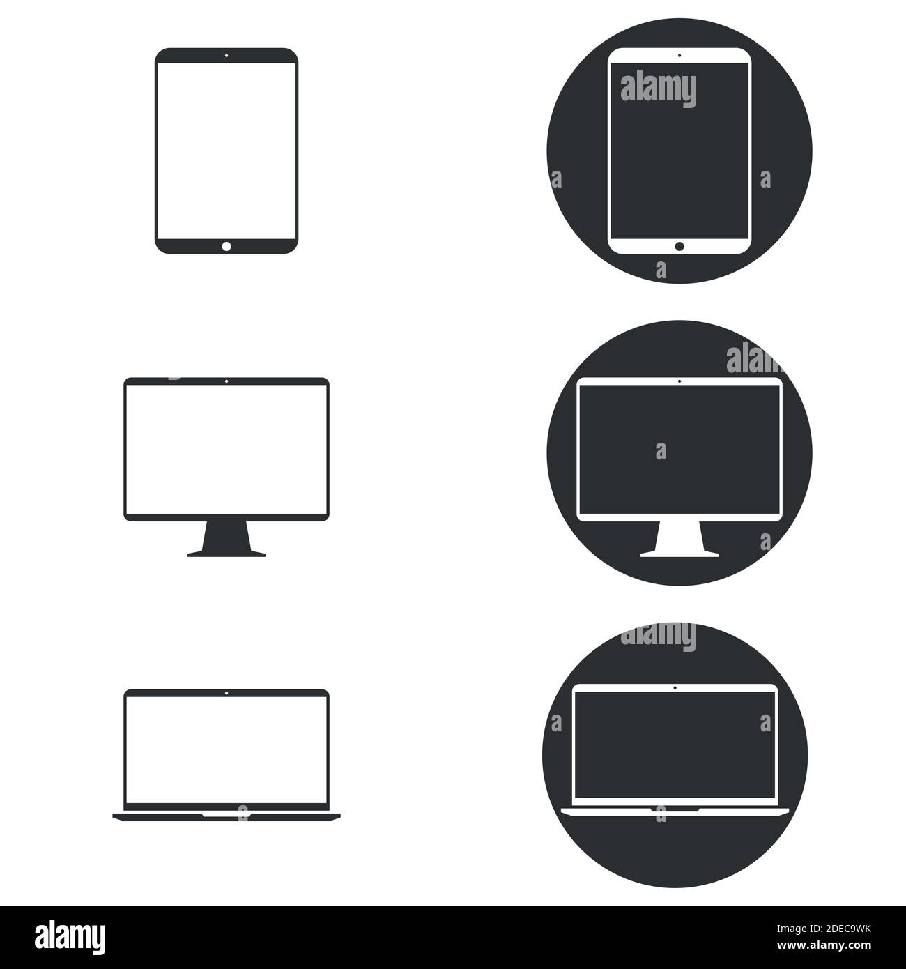 Desktop pc icon hi-res stock photography and images - Alamy