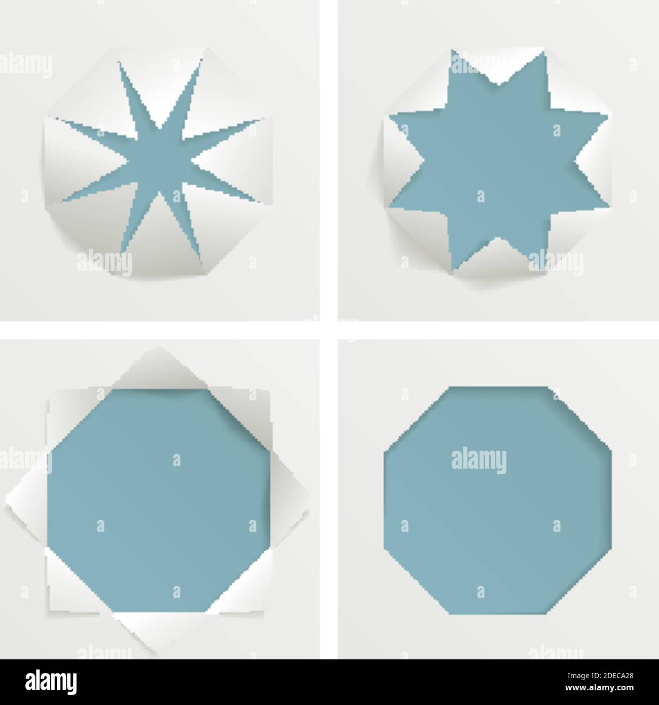 Vector illustration that simulates the cut out paper style. Colors can ...