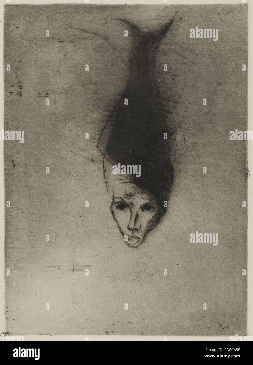 Etching and drypoint with plate tone on heavy cream wove paper Stock ...