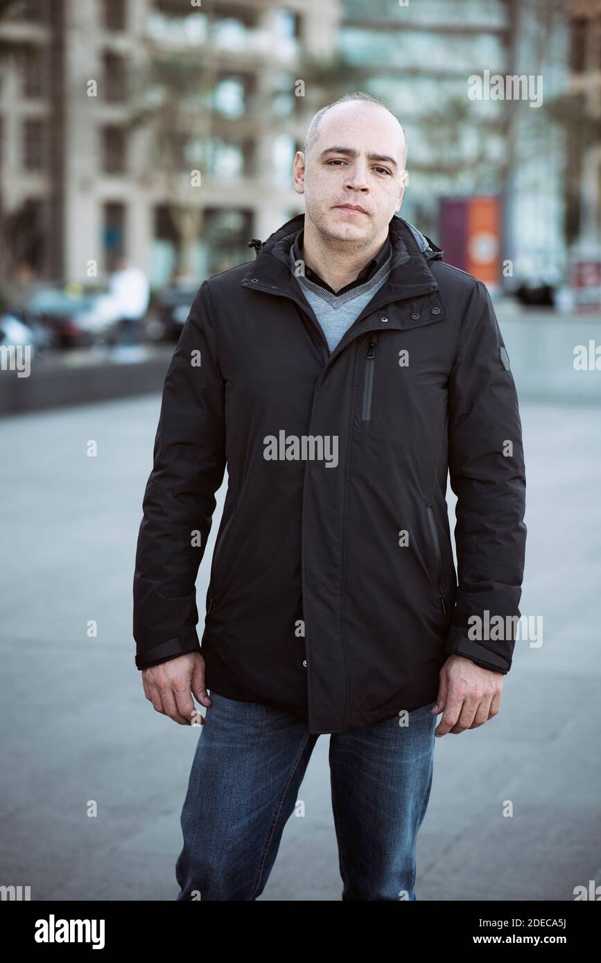 45 years old man standing outdoors Stock Photo - Alamy