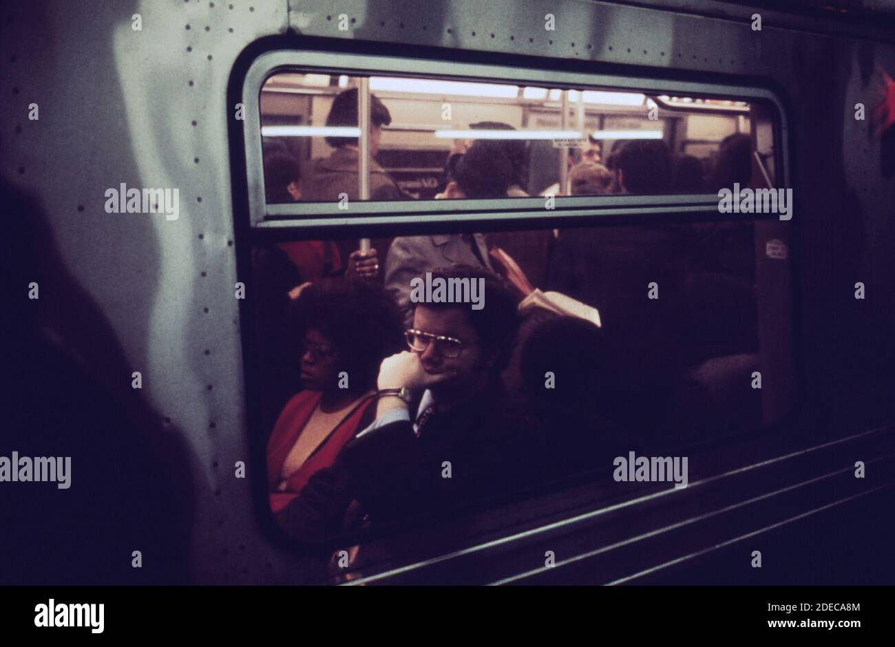 1970s subway riders hi-res stock photography and images - Alamy