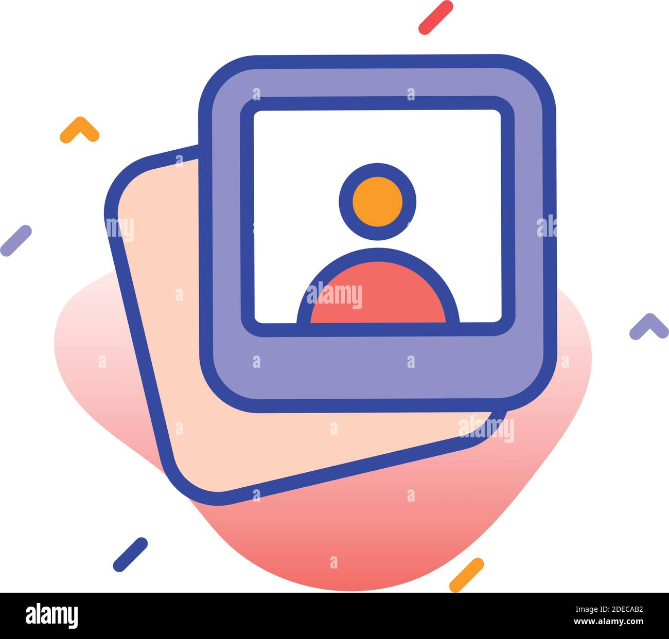 Photo, picture, image, frame Color with Background vector icon which ...