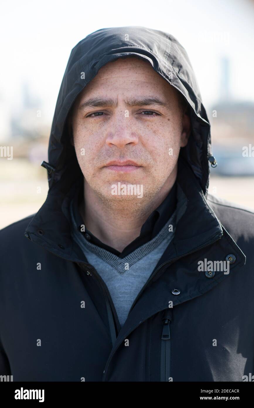 Hooded male hi-res stock photography and images - Alamy