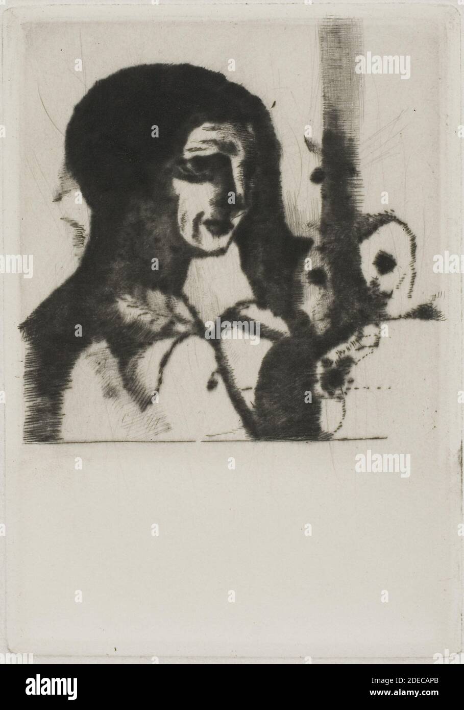 Drypoint on ivory wove paper Stock Photo - Alamy