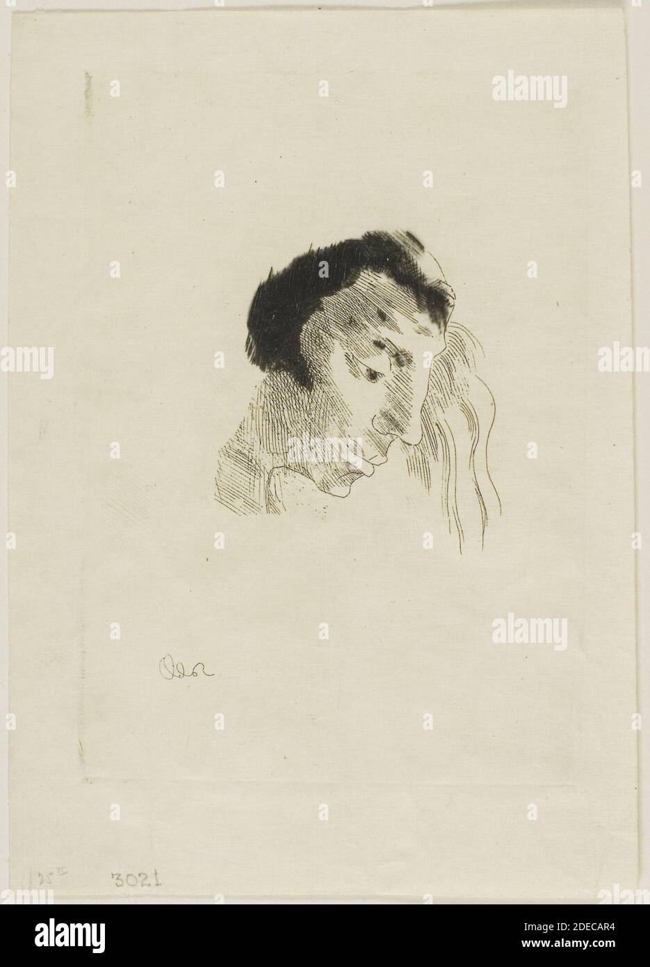 Medium: Etching and drypoint on yellow-ivory wove paper Stock Photo - Alamy